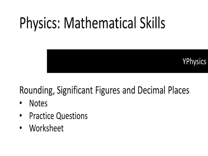 Rounding And Significant Figures Physics Teaching Resources