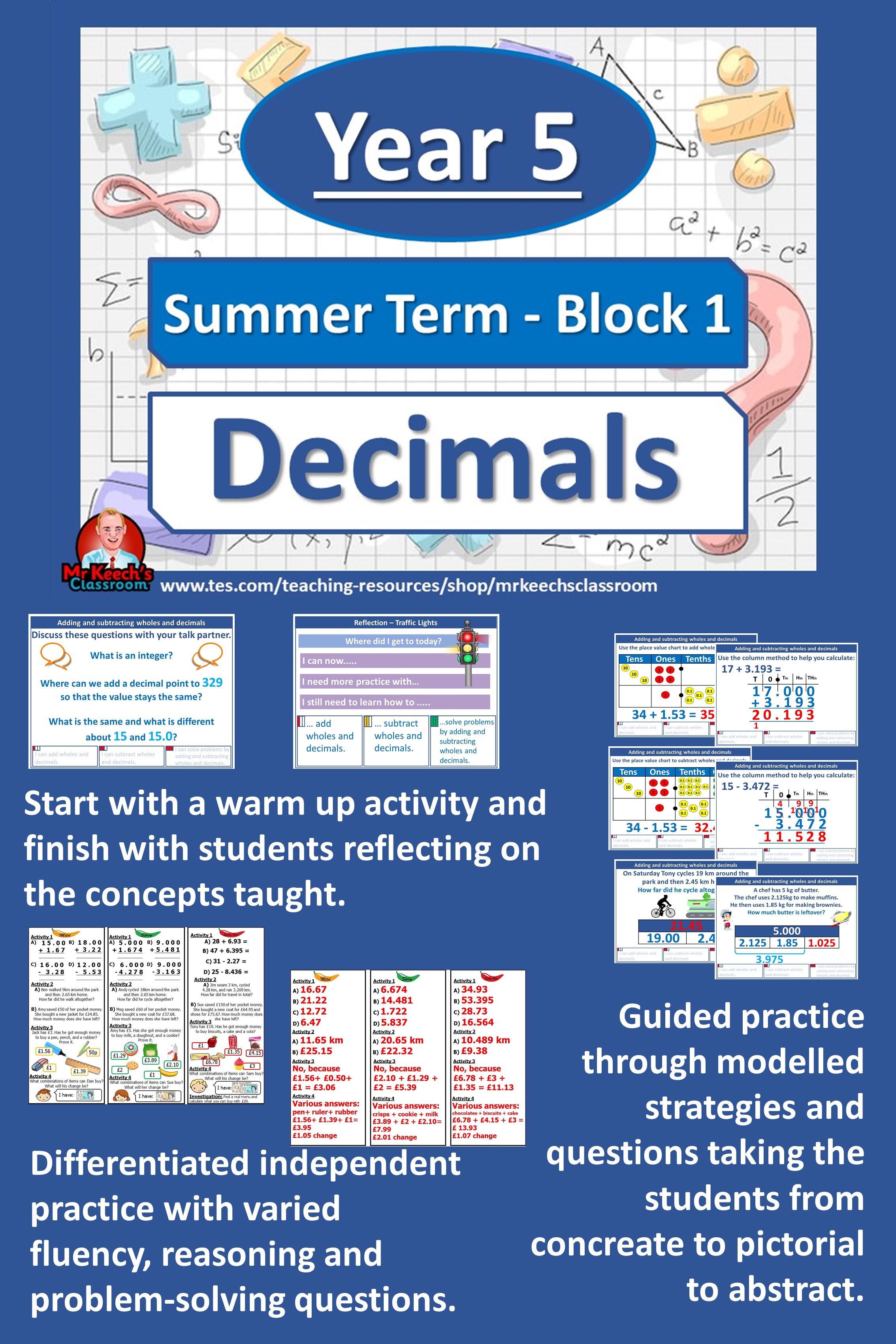 Year 5 – Decimals – Adding decimals within 1 - White Rose Maths ...