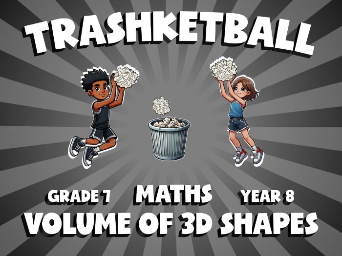 Volume of 3D Shapes TRASHKETBALL Maths Game | No-Prep Year 8 Review ...