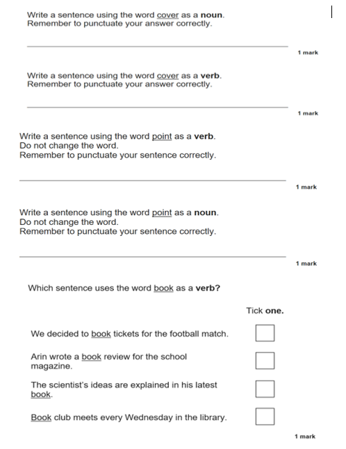 PaG Words With Two Meanings word Classes Teaching Resources