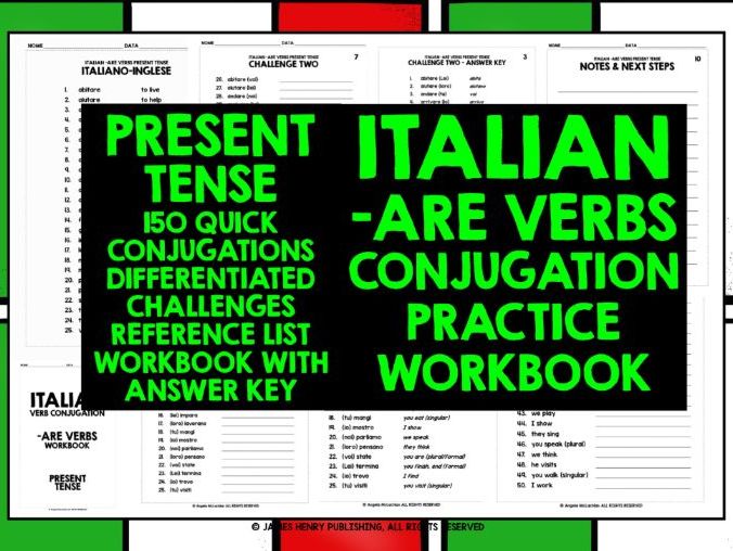 Italian Are Verbs