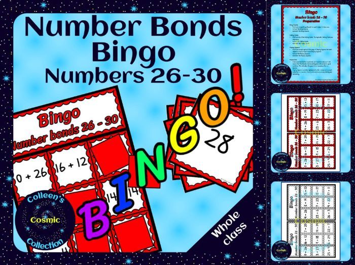 Number Bonds Bingo for Your Whole Class BUNDLE – Save 20% | Teaching ...