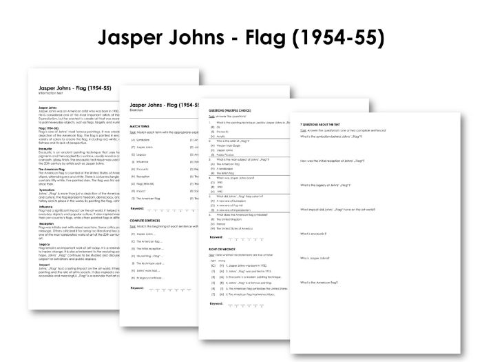 Jasper Johns - Flag (1954-55) | Teaching Resources