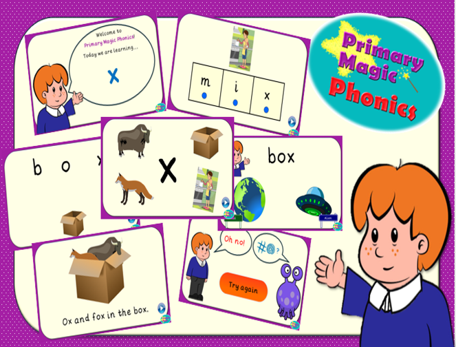 Phonics Phase 3 Introducing x PowerPoint | Teaching Resources