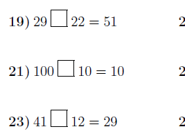Missing operations worksheet no 3 (with solutions) | Teaching Resources