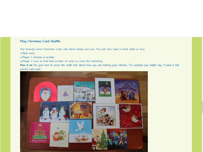 Early Maths Christmas Homework Teaching Resources