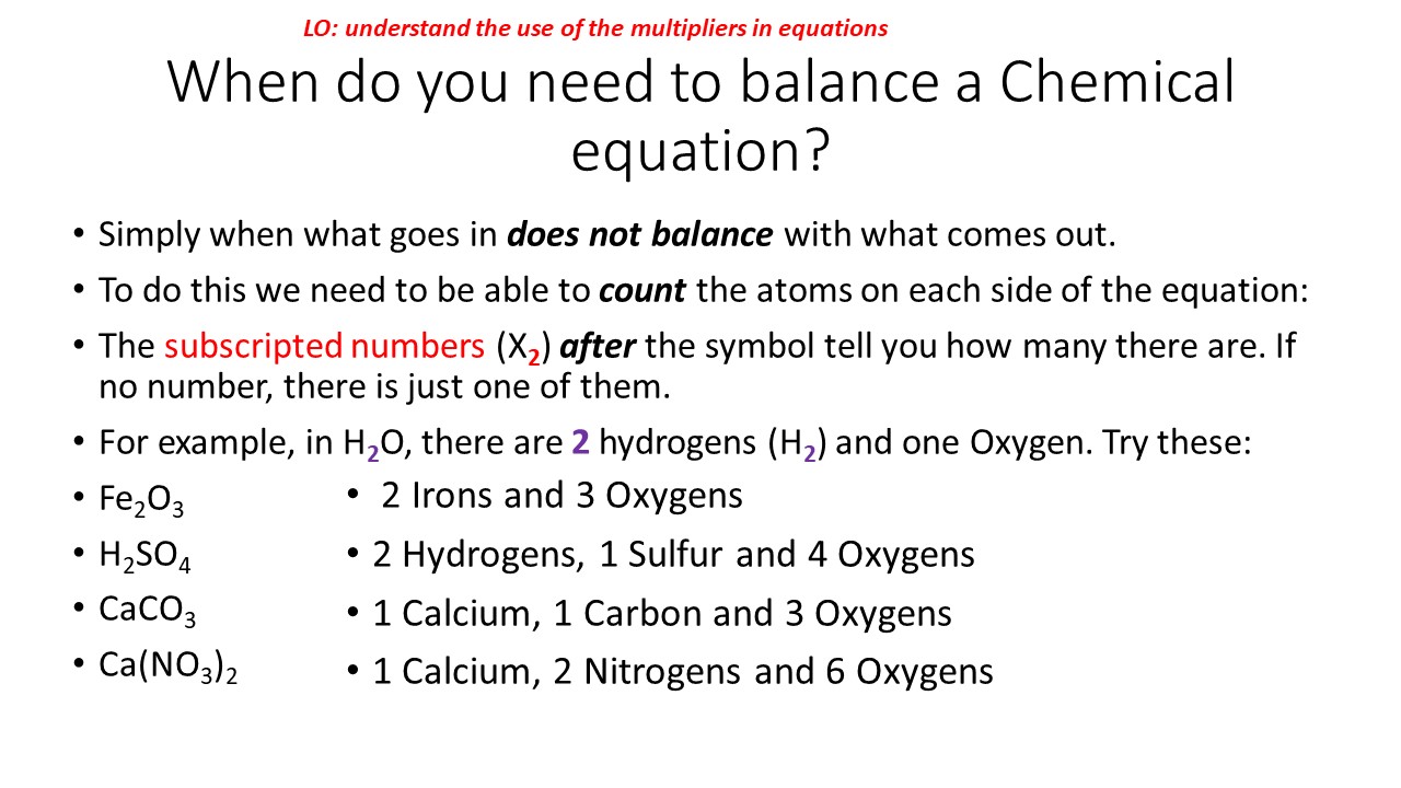 Balancing Full and Half Equations and Empirical Formula from Models ...