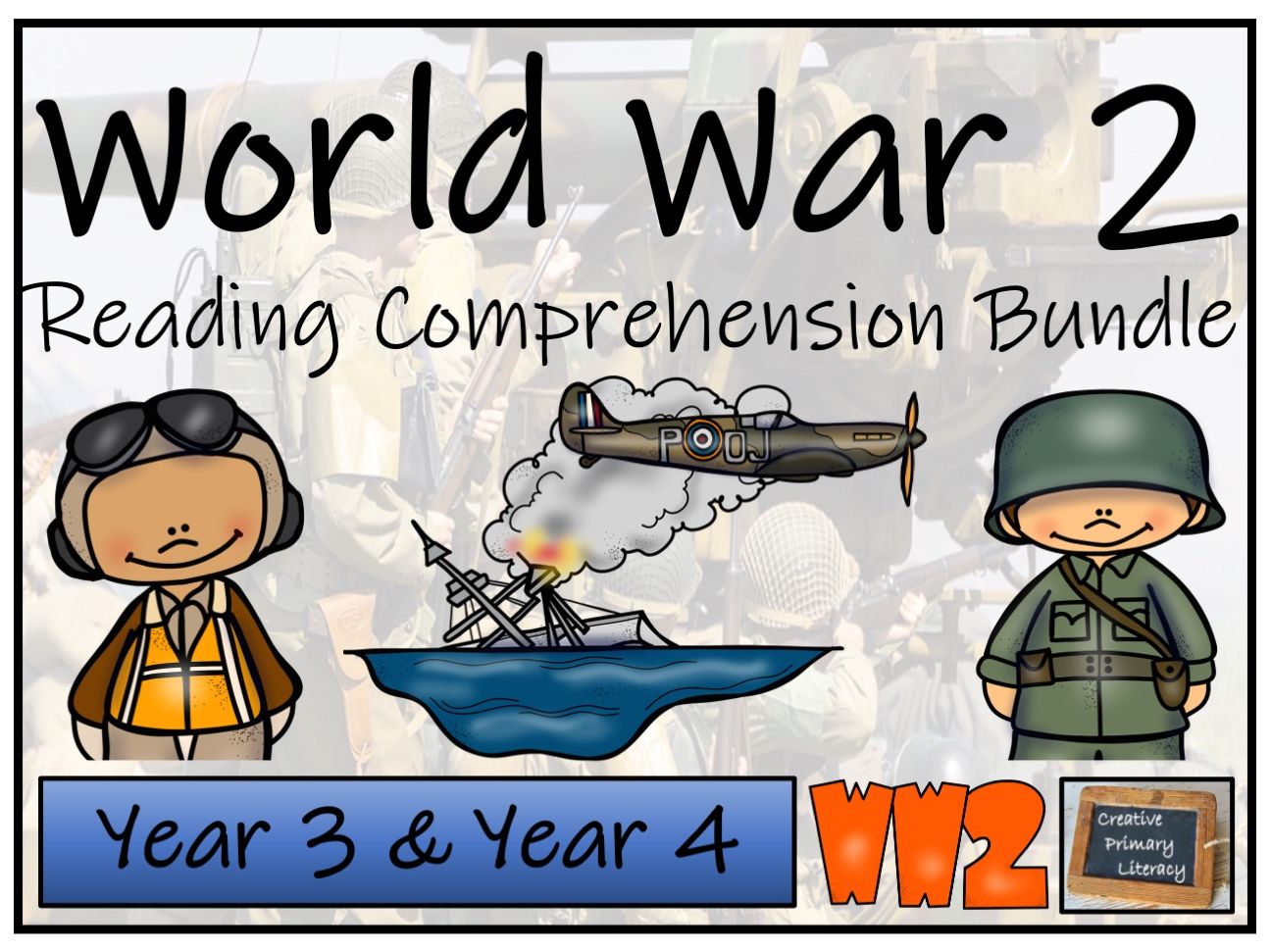 LKS2 World War II Reading Comprehension Bundle | Teaching Resources