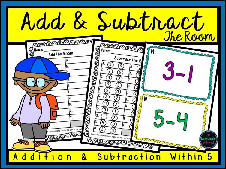 Addition And Subtraction Within 5 Activity Teaching Resources
