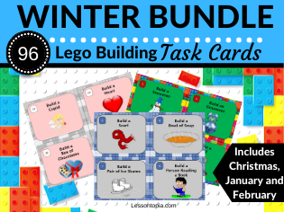 Winter Bundle of LEGO Building Challenges by lessontopia | Teaching ...
