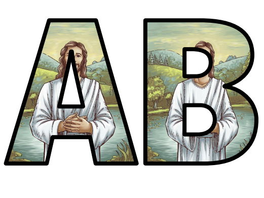 Jesus Happy Christ the Redeemer Lettering Set Display Title Letters ...