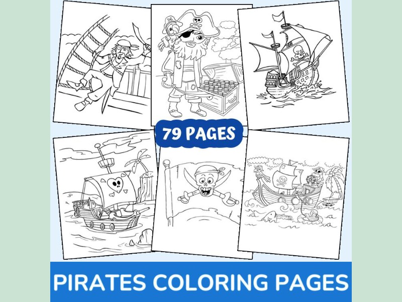 Dive into Adventure with Printable Pirate Coloring Pages for Kids ...