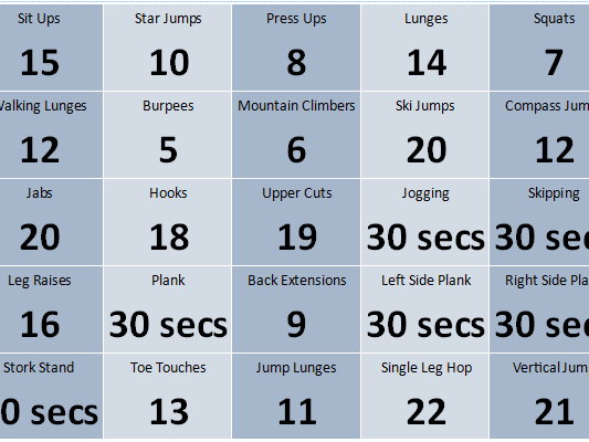Fitness Bingo Cards Teaching Resources Fitness Bingo Cards Teaching Resources
