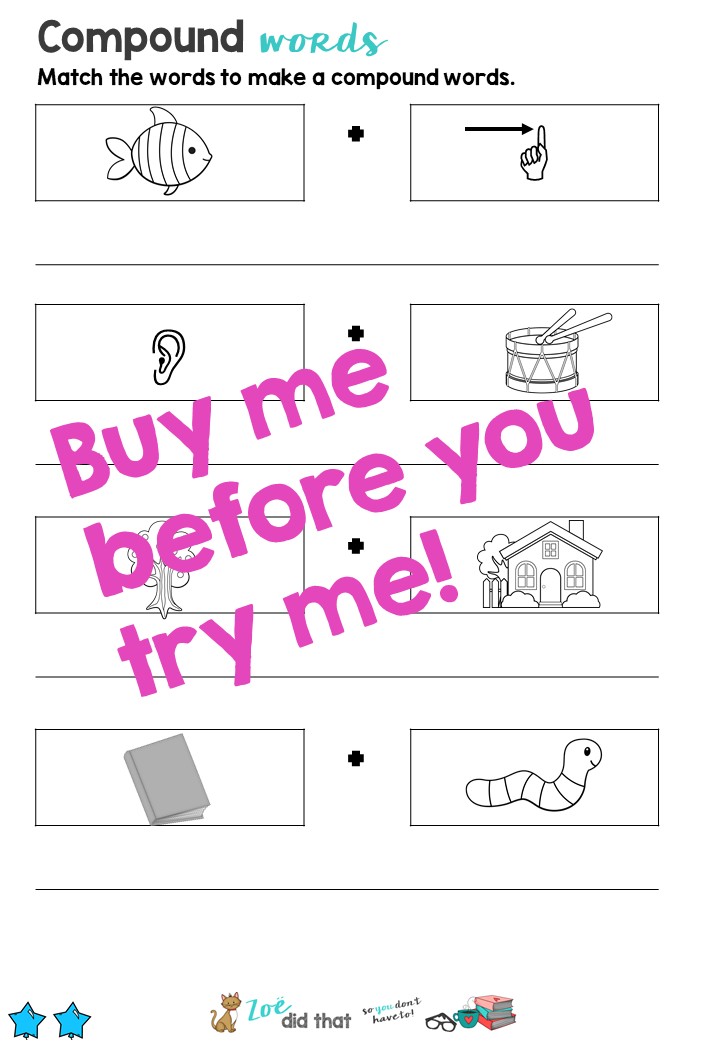 Compound Words Mixed Activities KS1 | Teaching Resources