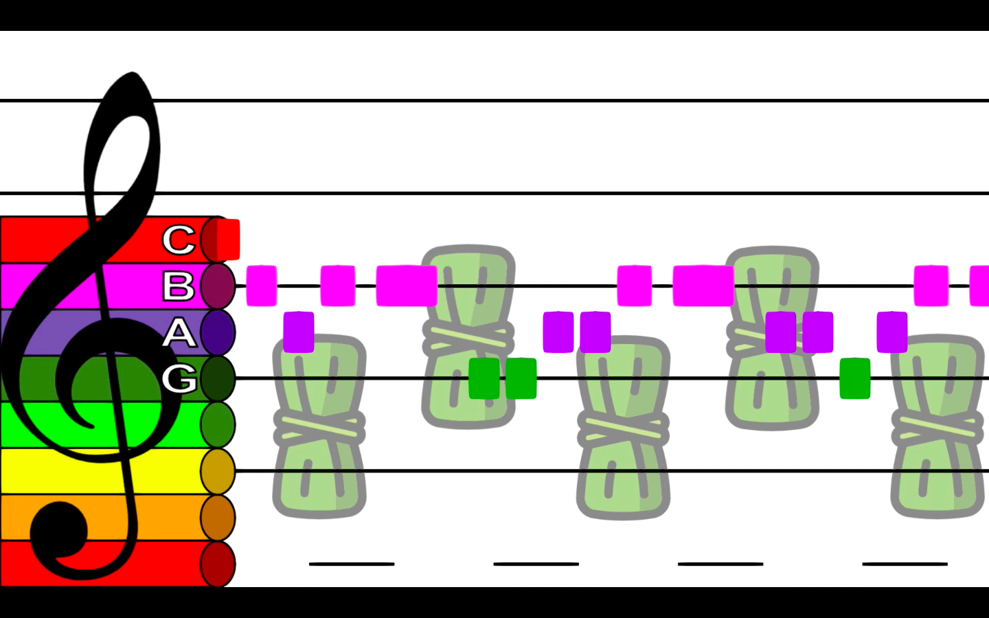 Si Me Dan Pasteles - Boomwhacker Play Along Video and Sheet Music ...