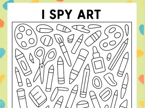 I Spy Counting and Colouring Sheet - Art Themed | Teaching Resources