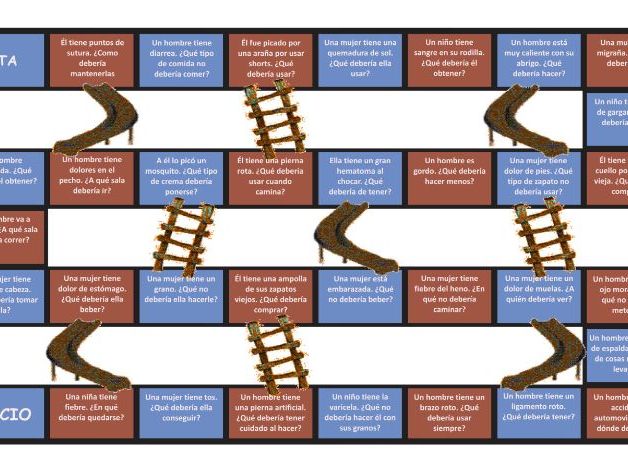 Advice Modals Spanish Chutes and Ladders Board Game | Teaching Resources