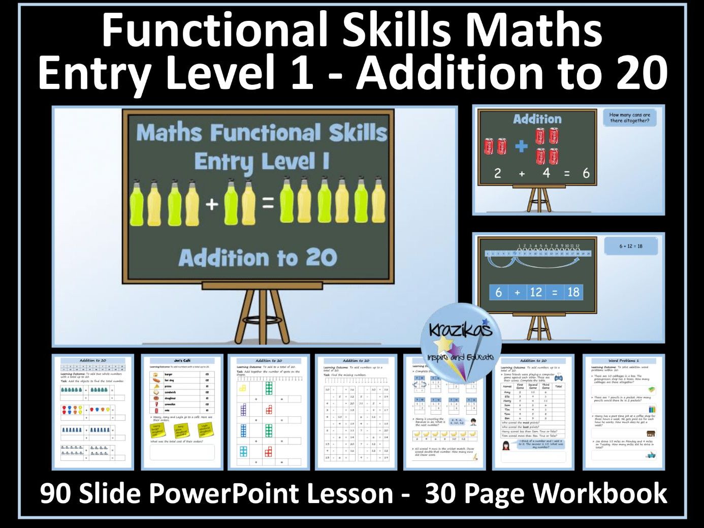 Functional Skills Maths Entry Level 1 Addition To 20 Teaching