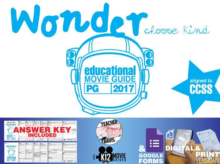 Wonder Movie Guide | Film Questions | Worksheet (PG - 2017) | Teaching ...