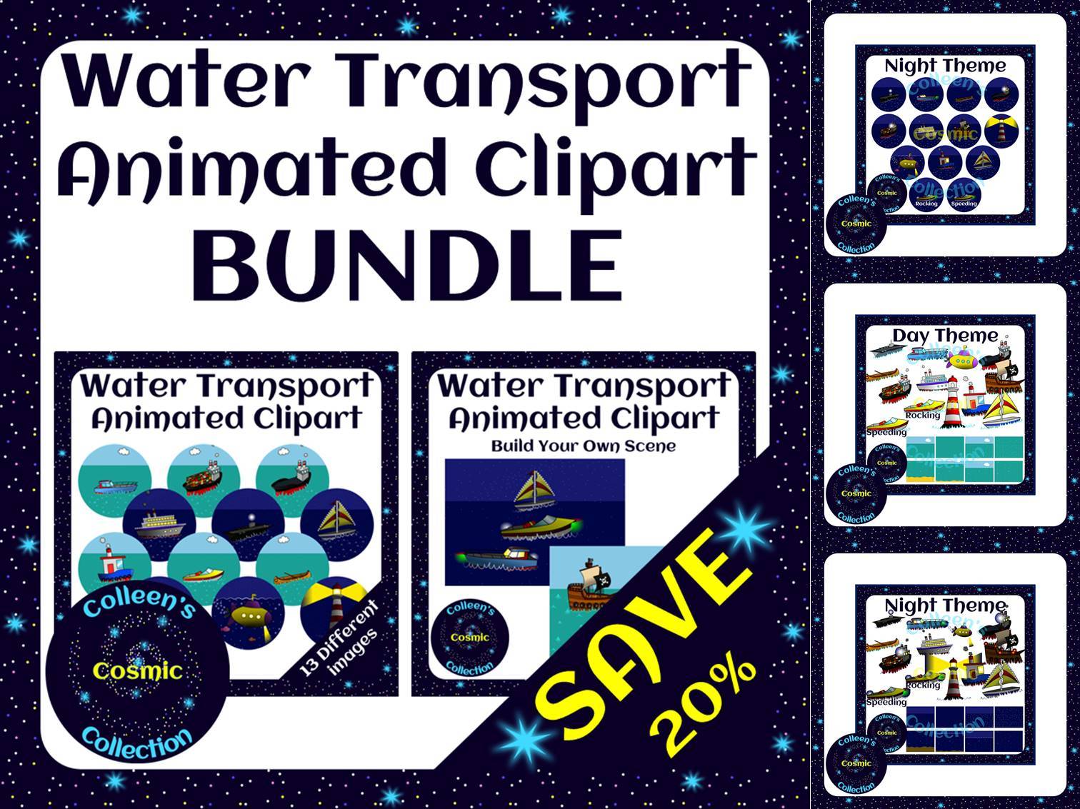 Animated GIF Water Transport Clipart BUNDLE – Save 20% | Teaching Resources