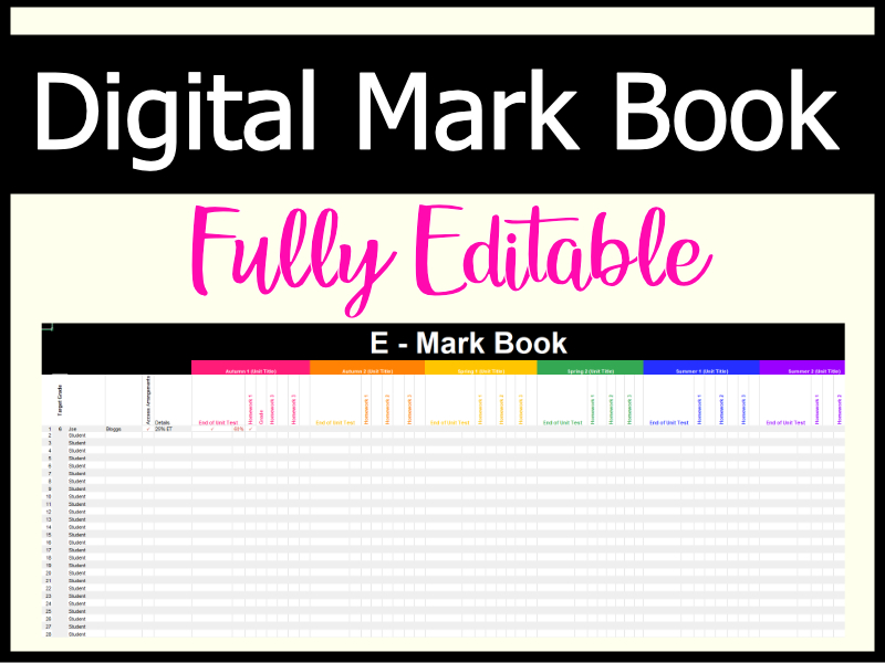 Digital Markbook | Teaching Resources