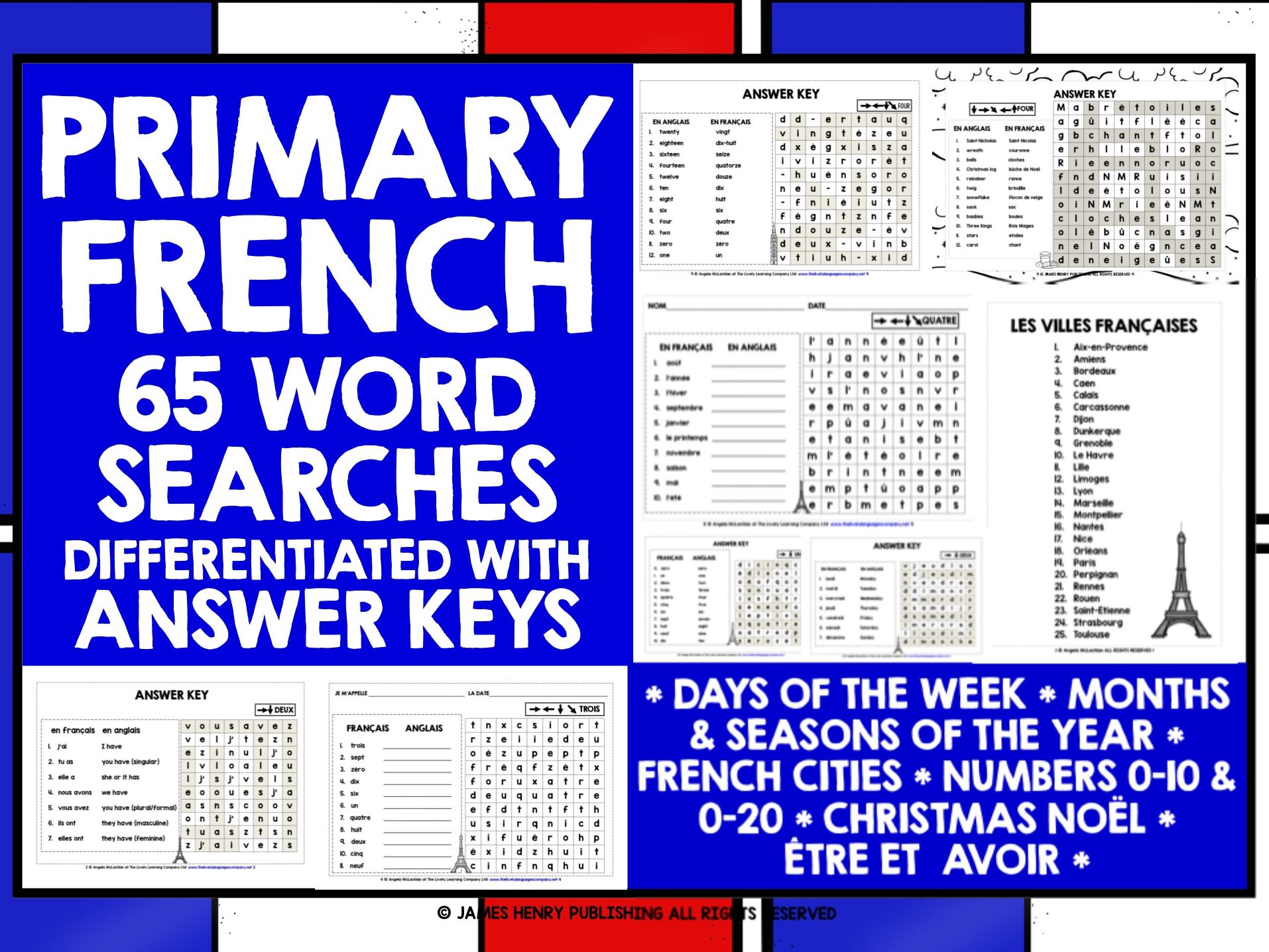 Secondary French resources: days, dates, months, seasons