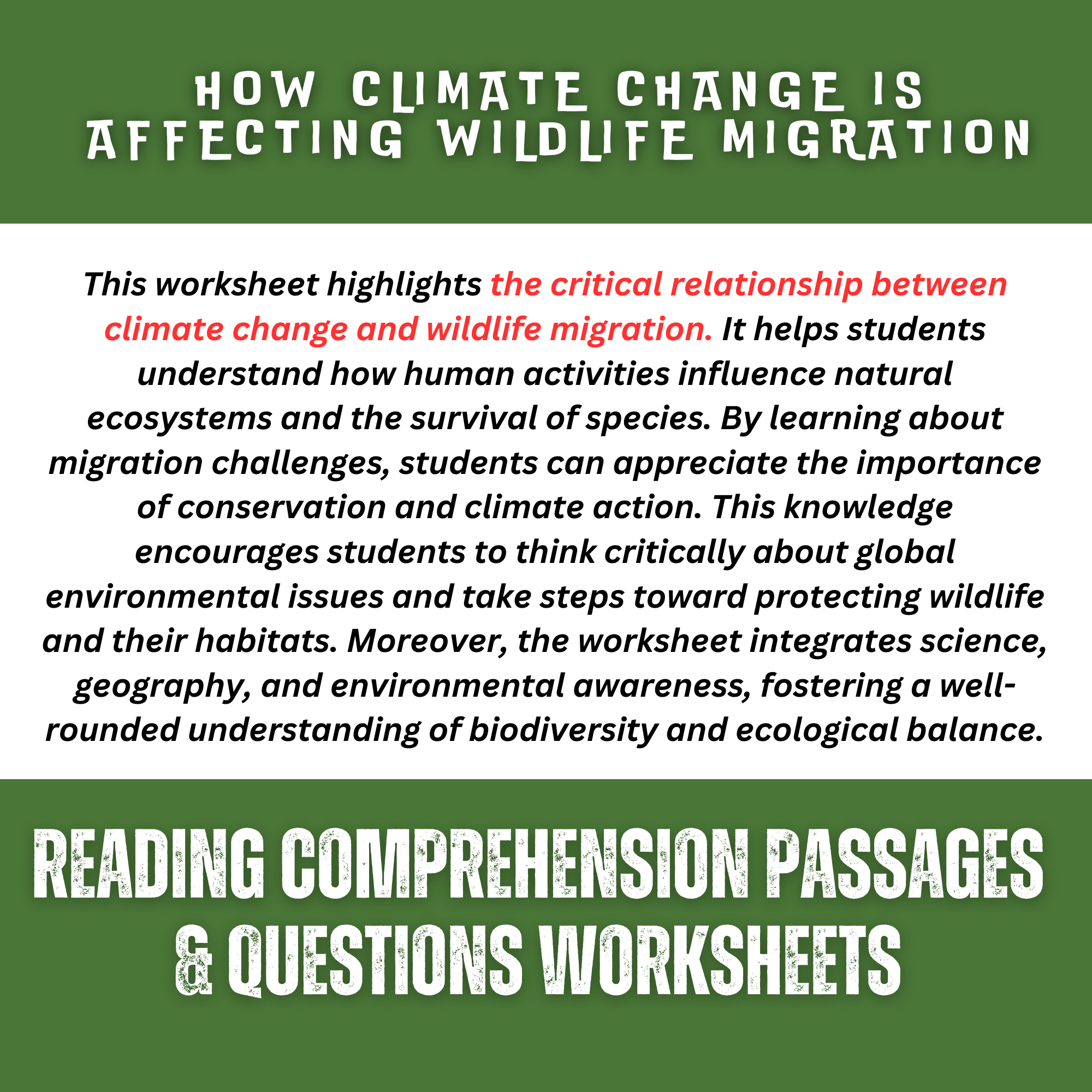 How Climate Change Is Affecting Wildlife Migration - Environment ...