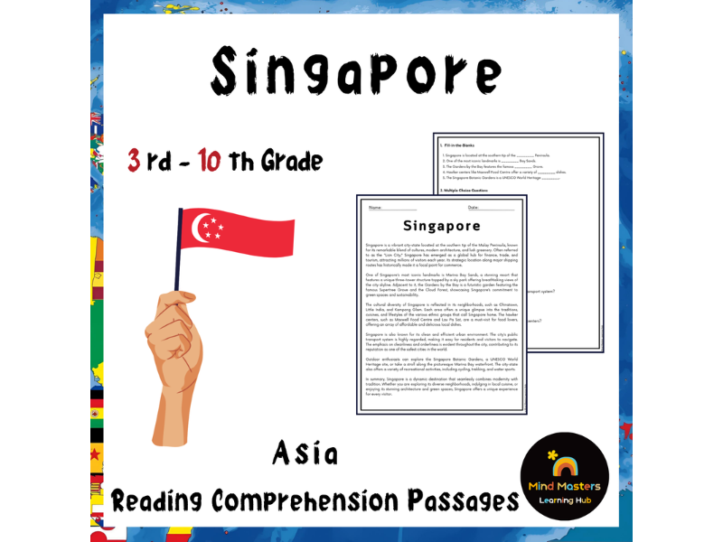 Singapore Reading Comprehension Passages & Questions Worksheets ...