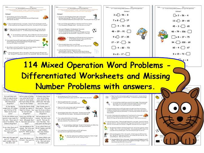 Multiplication And Division Year 3 Y4 100 Word Problems Mixed 