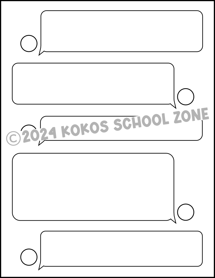 Blank Text Message Templates - Printable - | Teaching Resources
