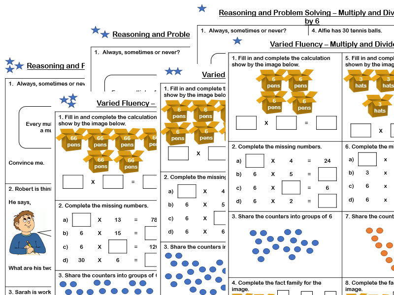 White Rose Maths Year 4 Block 4 Multiply And Divide By 6 Varied 