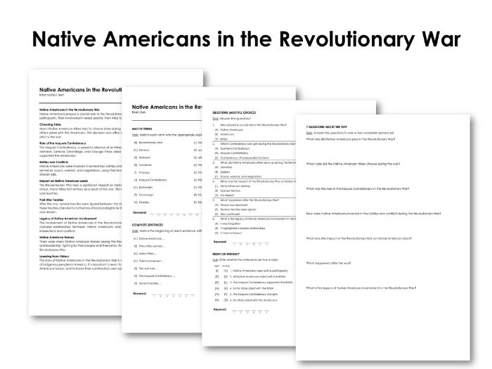 Native Americans in the Revolutionary War | Teaching Resources