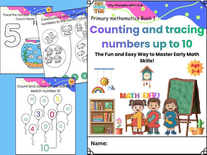 Counting & Tracing Numbers up to 10/Primary Mathematics Book 1 ...