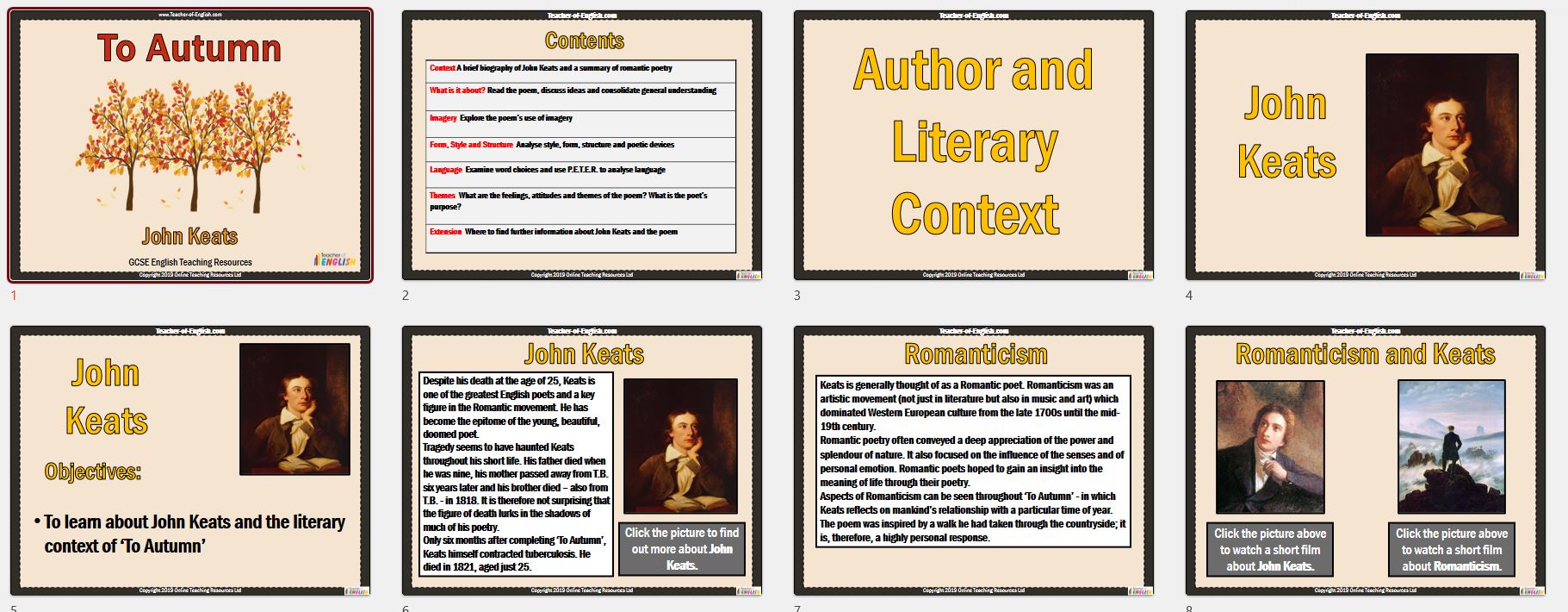 To Autumn | Teaching Resources