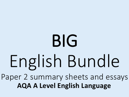 Paper 2 Revision A Level English Language | Teaching Resources