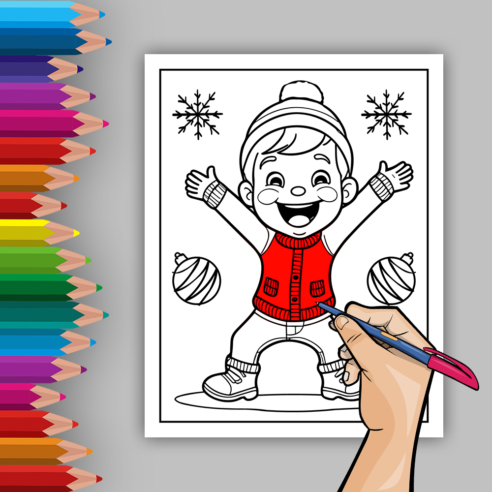 Festive Christmas Coloring Pages for Kids | Teaching Resources