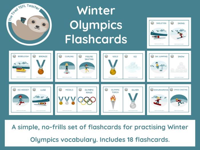 ESL Winter Olympics Vocabulary Bundle | Teaching Resources