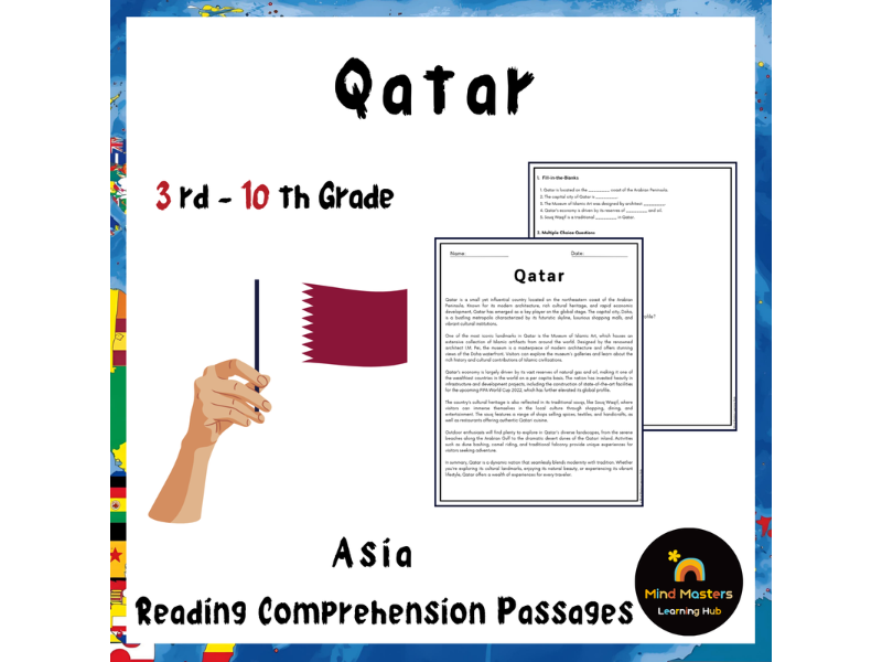 Qatar Reading Comprehension Passages & Questions Worksheets | Teaching ...