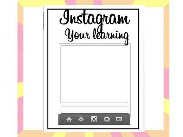Instagram your learning | Teaching Resources