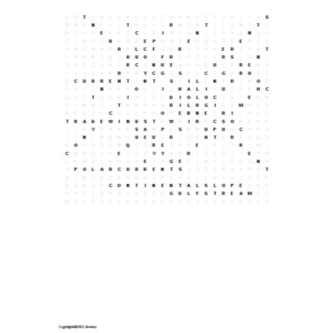 Ocean Currents Word Search for Aquatic or Marine Science | Teaching ...