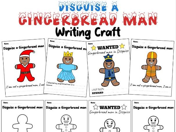 Disguise a Gingerbread Man Craft & Writing Activity | Fun Holiday ...