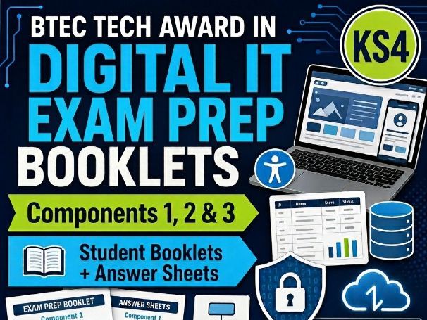 Digital IT Exam Prep Booklets | Components 1, 2 and 3 | Student ...