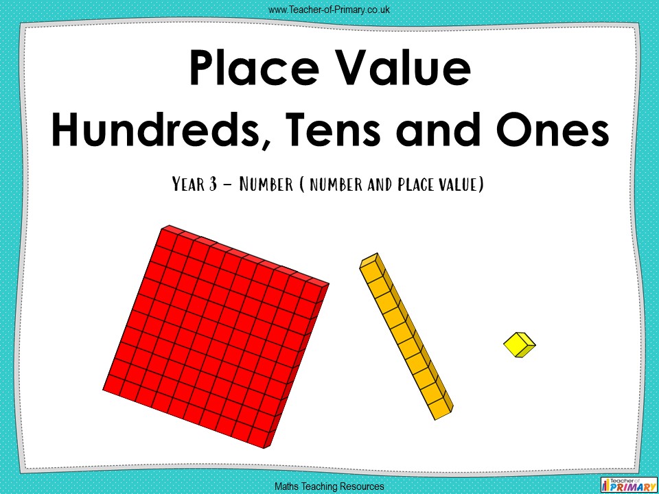 Place Value Hundreds Tens And Ones Year 3 Teaching Resources