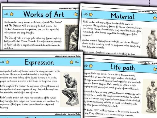 Auguste Rodin - Flashcards | Art | Sculpture | Key Works & Legacy ...