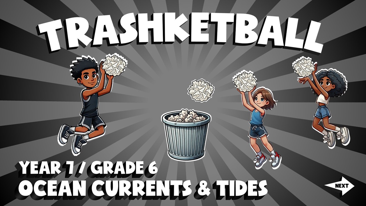 Ocean Currents & Tides TRASHKETBALL Science Game | No-Prep Year 7 ...