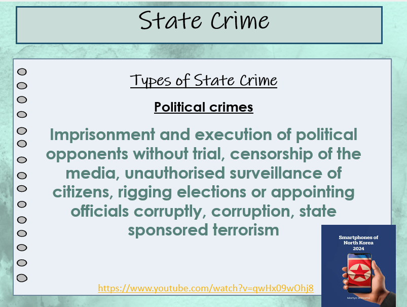 AQA A level Sociology - Crime and Deviance - State Crime | Teaching ...