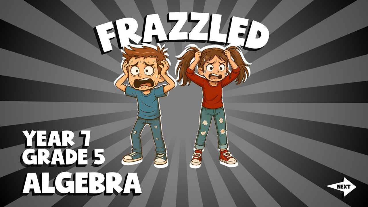 Algebra FRAZZLED Maths Game | No-Prep Year 7 Review Activity | Teaching ...