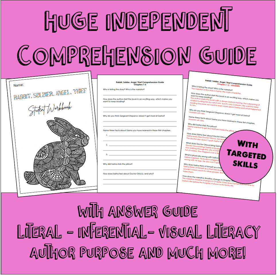 Huge Resource Bundle - Rabbit, Soldier, Angel, Thief - Student Workbook ...