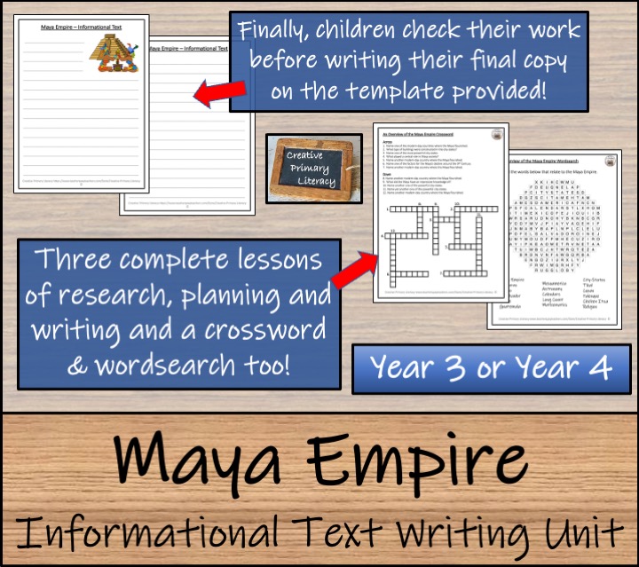Maya Empire Informational Writing Unit | Year 3 or Year 4 | Teaching ...