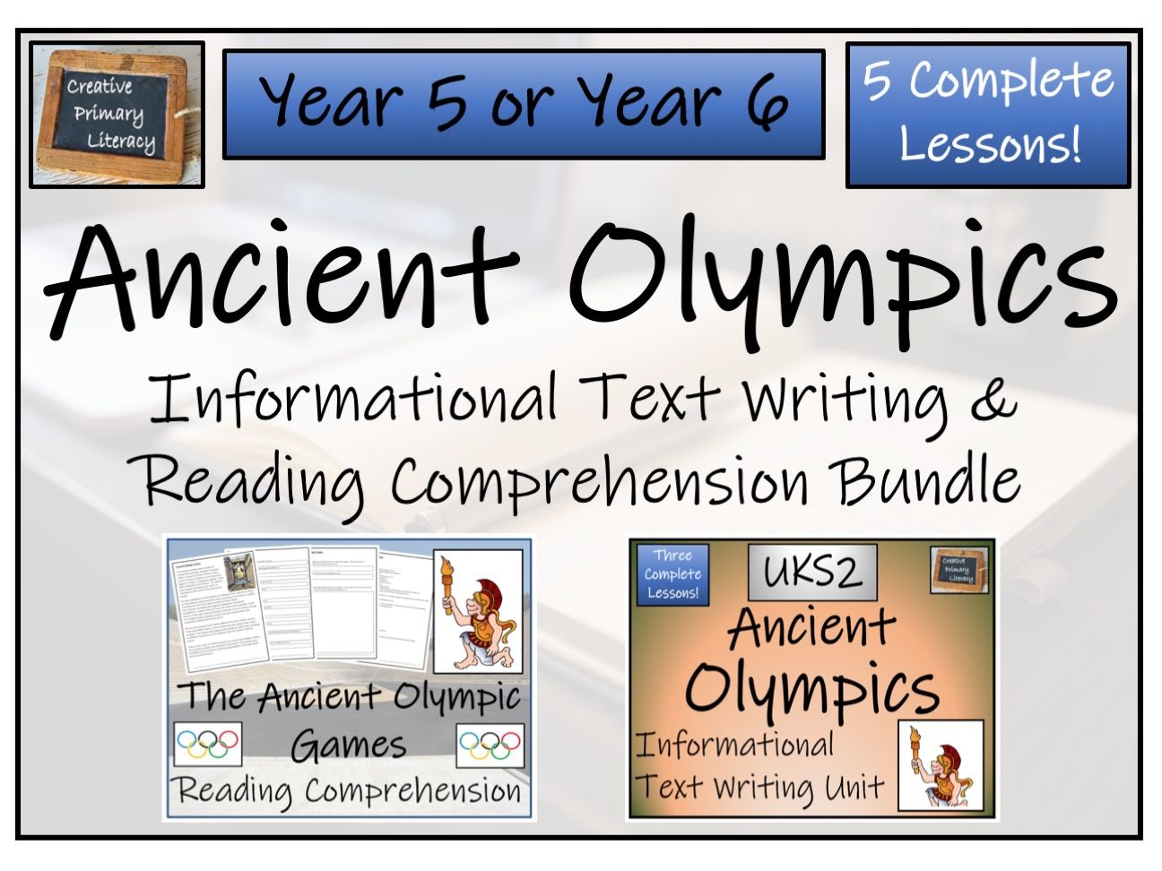 UKS2 History - Ancient Olympic Games Reading Comprehension ...